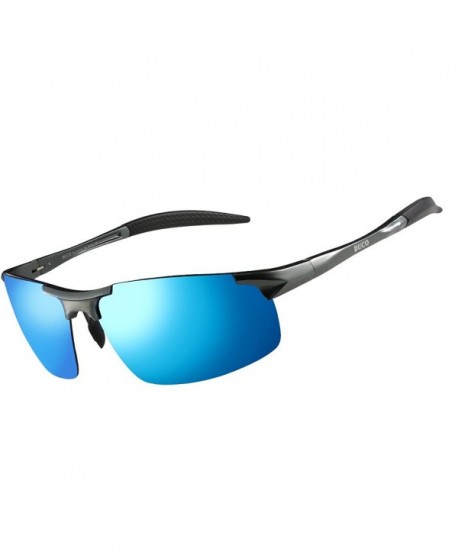 Sports Polarized Sunglasses Glasses Gunmetal Gunmetal Frame Revo Blue